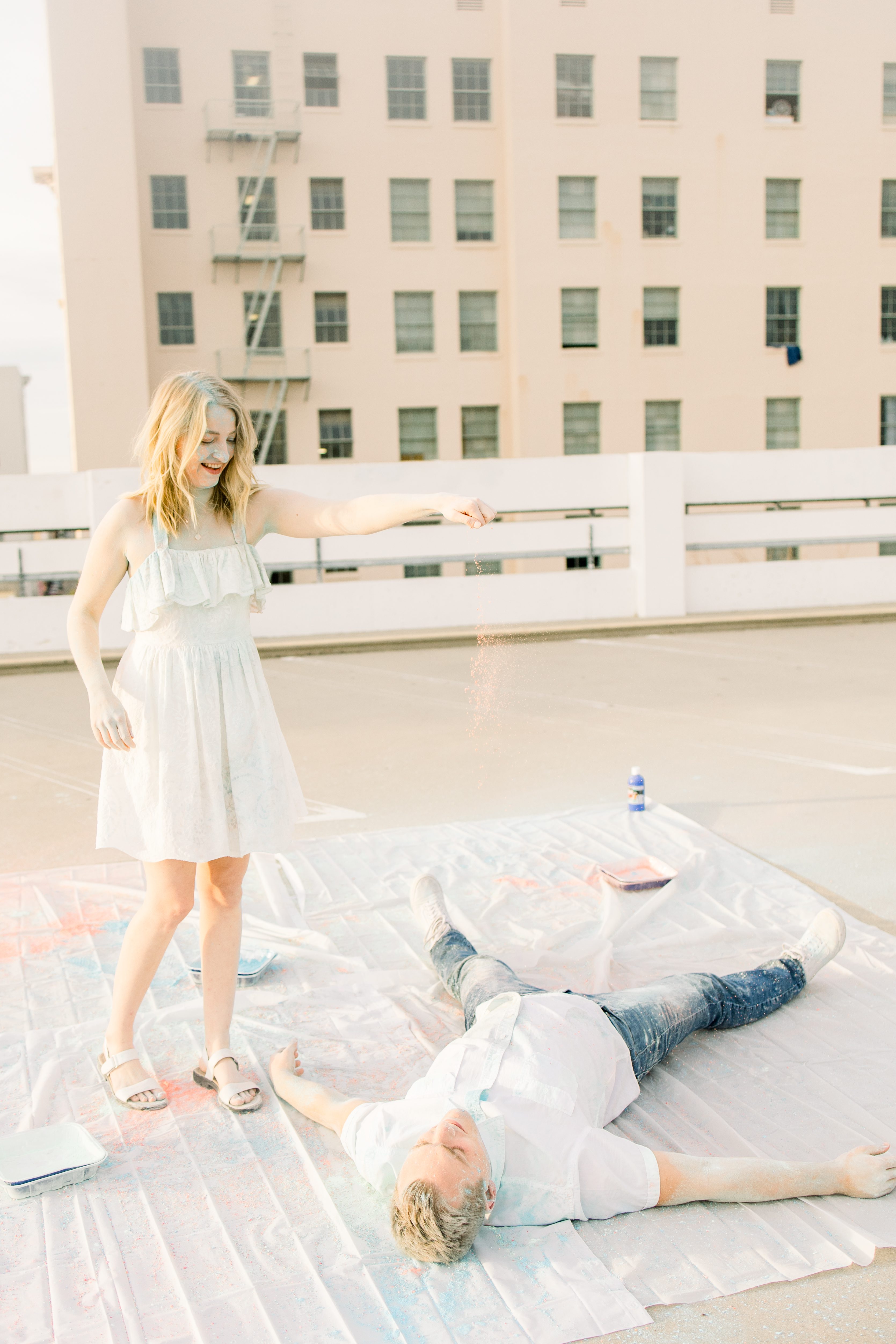 Downtown Fresno Rooftop Paint Photos | California Photographer